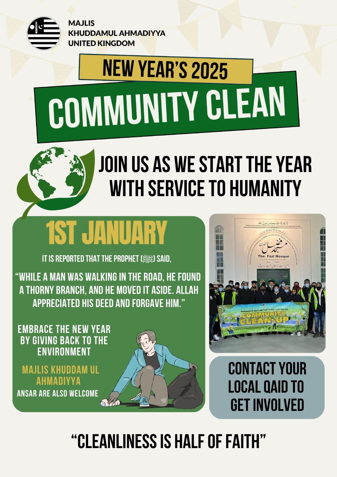 New Year's Community Clean Up 2025 - MKA UK