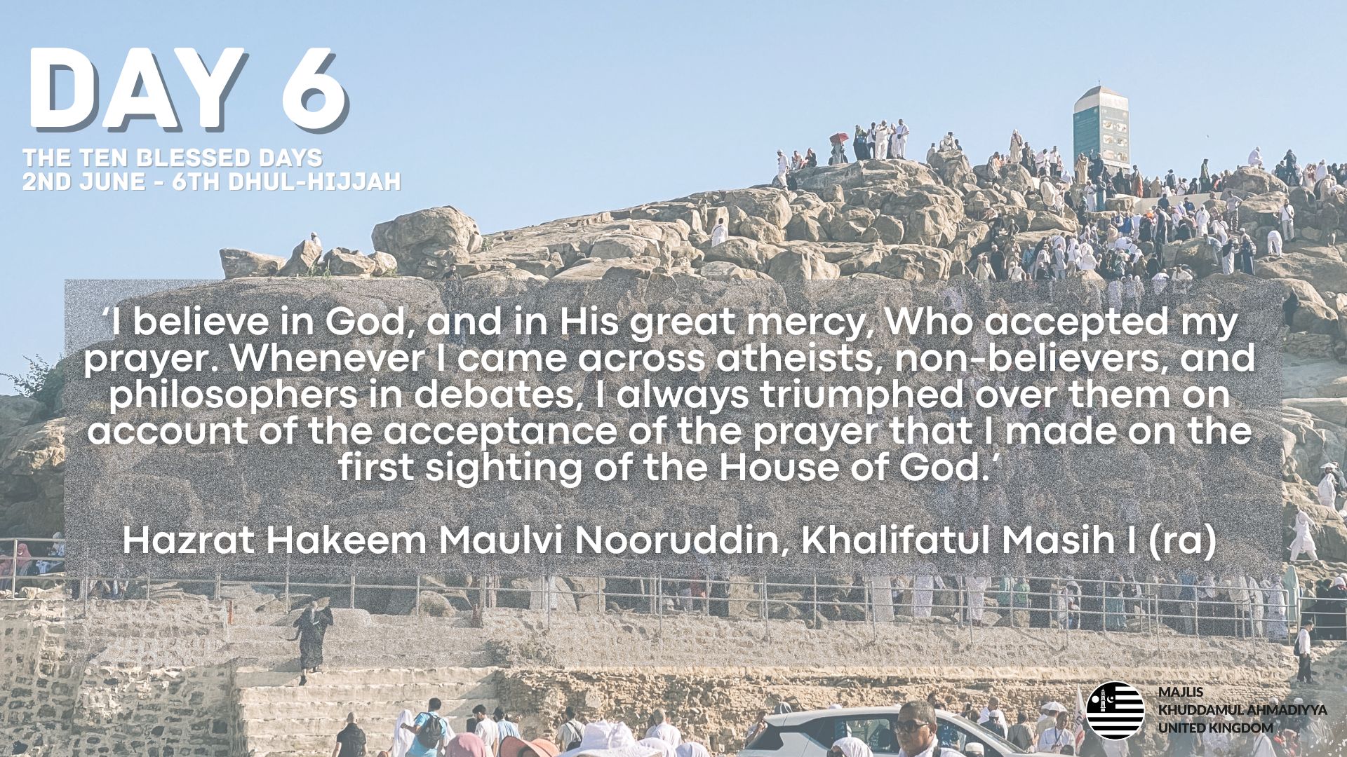 The Ten Blessed Days - Day 6 - MKA UK