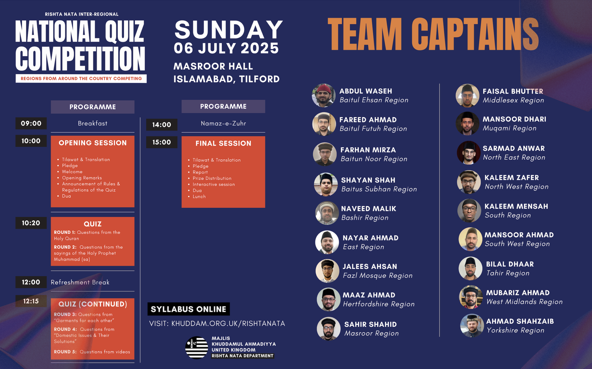 National Quiz Competition Concludes in Islamabad - MKA UK